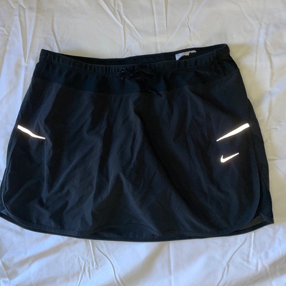 Nike | Shorts | Nike Skortmesh Panel Slitsback Pocketdrawstring | Poshmark